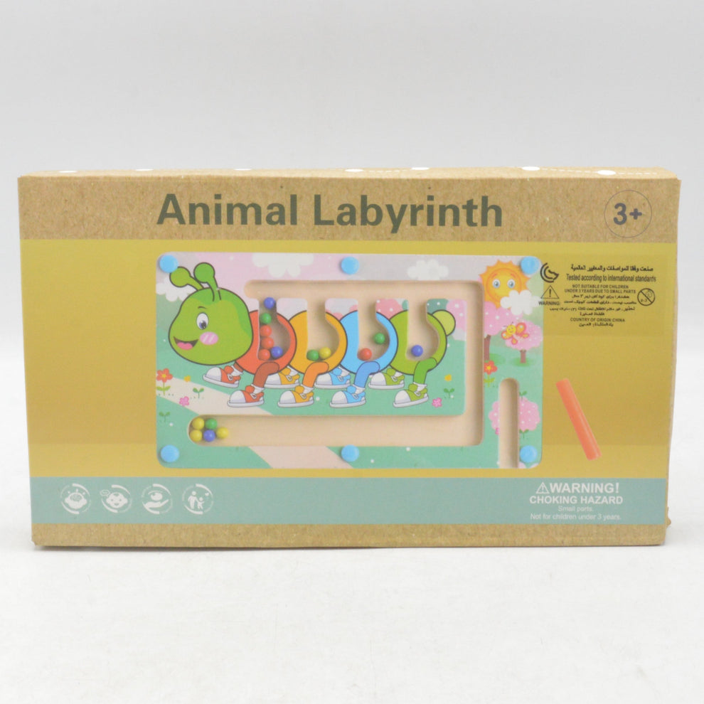 Wooden Animal Labyrinth Balls Stick (5332-1846) – Wrap & Roll