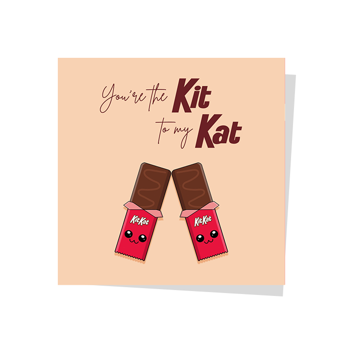 KitKat Greeting Card in Pakistan - WrapnRollStudio.com – Wrap & Roll